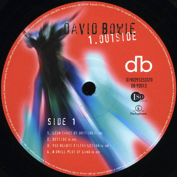 1. Outside (The Nathan Adler Diaries: A Hyper Cycle) Parlophone | Side One