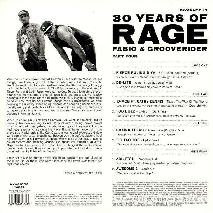 30 Years Of Rage Part Four Above Board Projects | Side One
