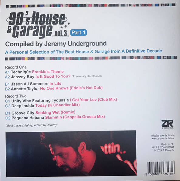 90's House & Garage Vol.3: Part 1 (Gatefold) - Compiled by Jeremy ...
