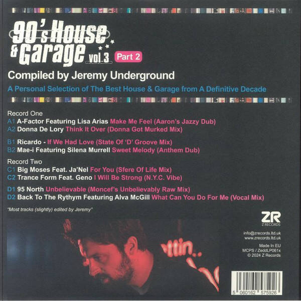 90's House & Garage Vol.3: Part 2 (Gatefold) - Compiled by Jeremy ...