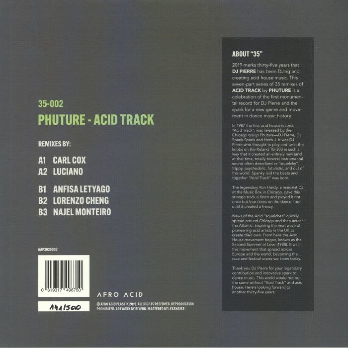 Acid Track 35-002 (green vinyl) Afro Acid Plastik | Side One