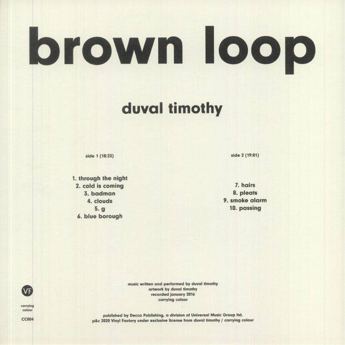 Brown Loop (180g) Carrying Colour | Side One