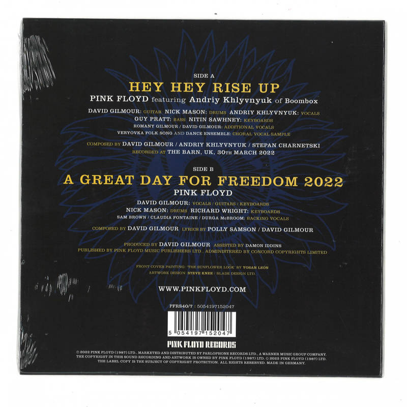 Hey Hey Rise Up Pink Floyd Records / Warner | Side One