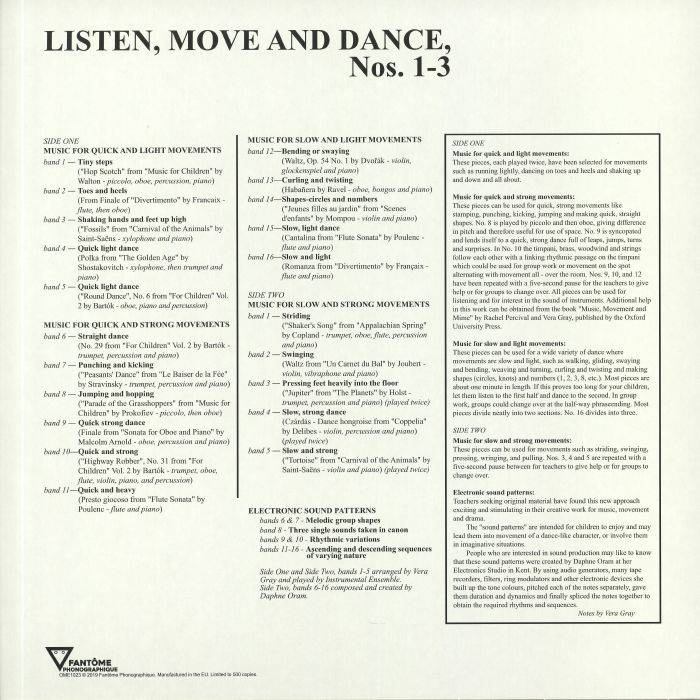 Listen, Move And Dance (180g) Fantom Phonographique | Side One