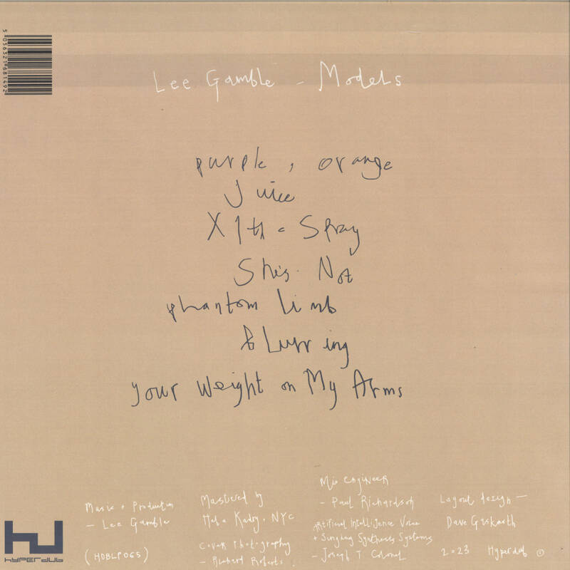 Models (Clear Vinyl) Hyperdub | Side One