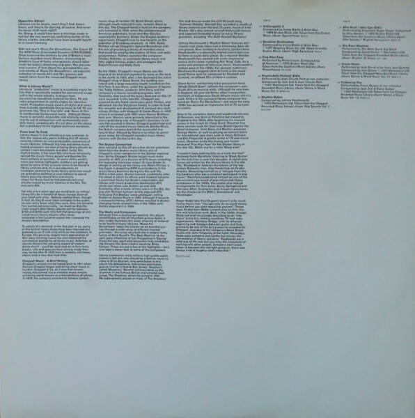 Music For Dancefloors: The Cream Of The Chappell Music Library Sessions ...