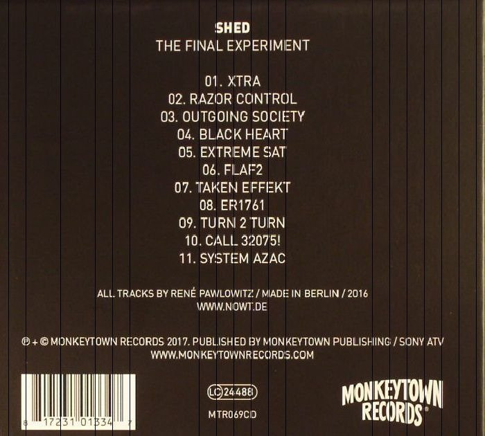 The Final Experiment Monkeytown | Side One