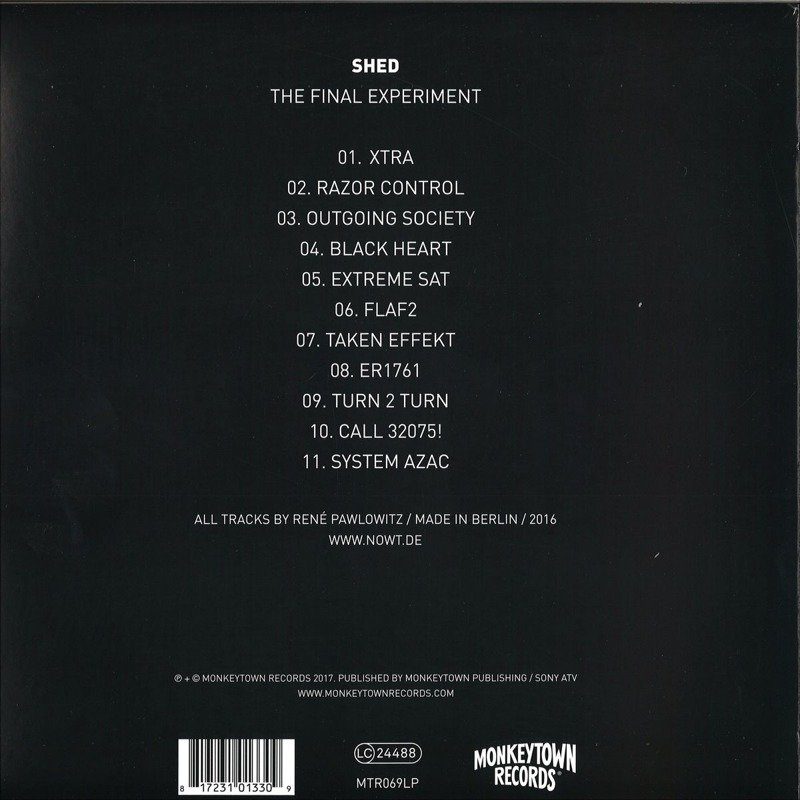 The Final Experiment Monkeytown | Side One